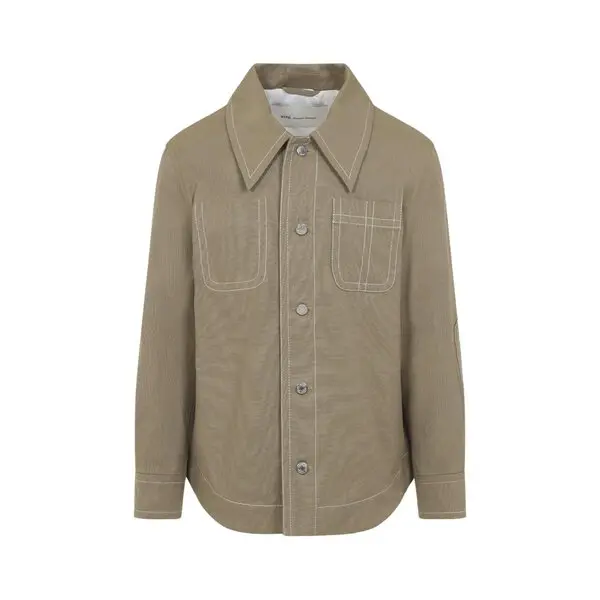 AMI Paris Worker Buttoned Jacket - Multicolor