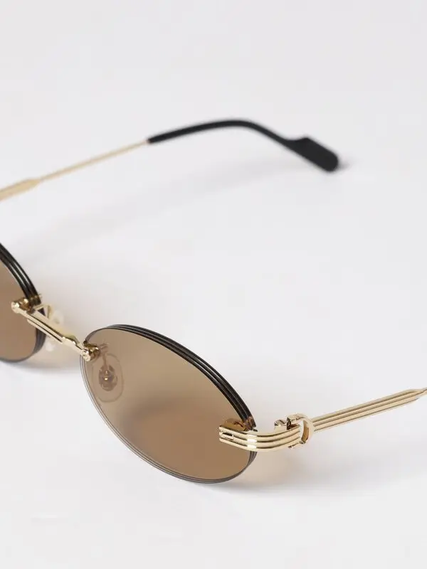 Cartier Oval Sunglasses - Brown