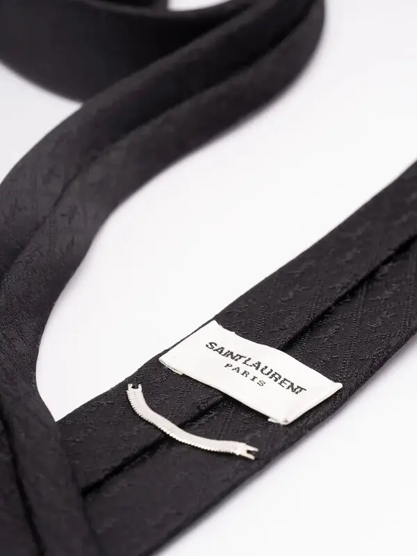 Saint Laurent Monogram` Tie - Multicolor