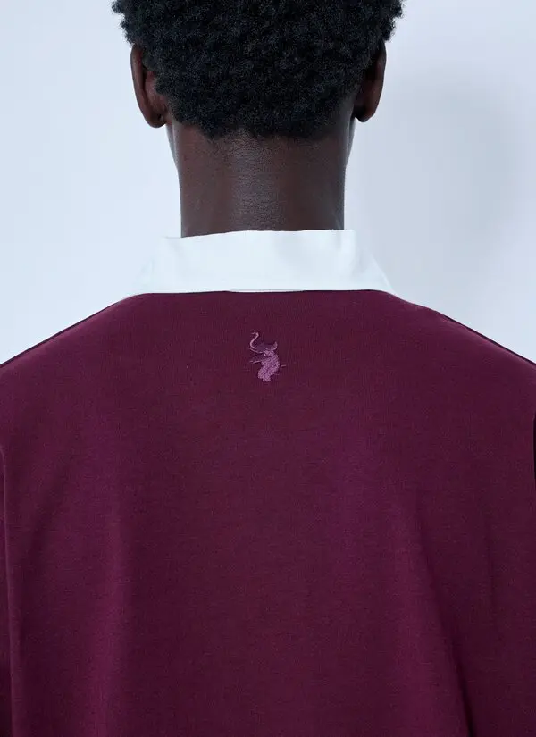 WALES BONNER Prism Rugby Polo Shirt - Multicolor