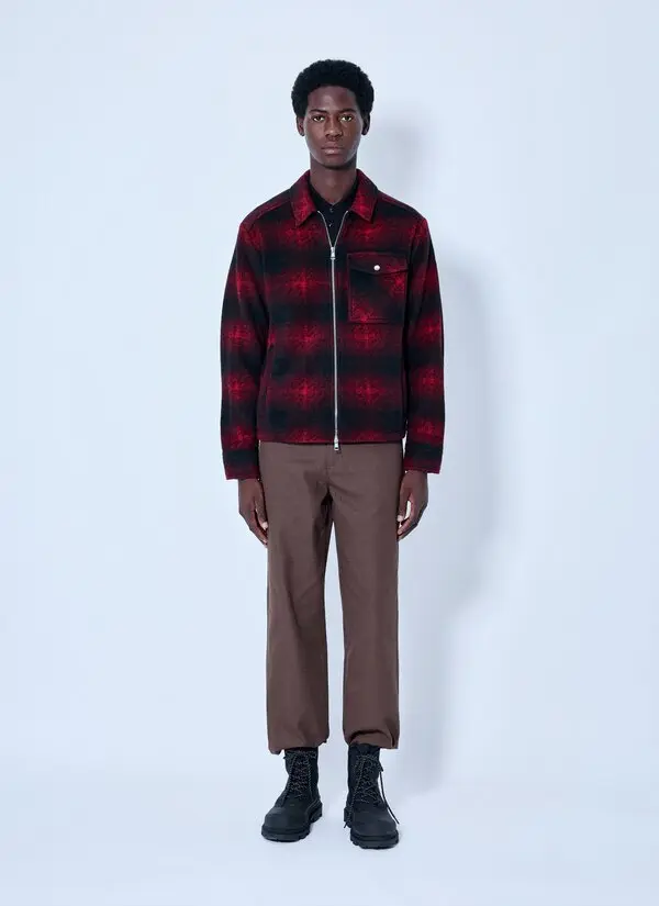 Moncler Checked Zip-front Jacket