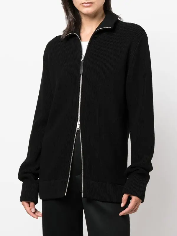 MAISON MARGIELA Ribbed Knit Cardigan With Zip