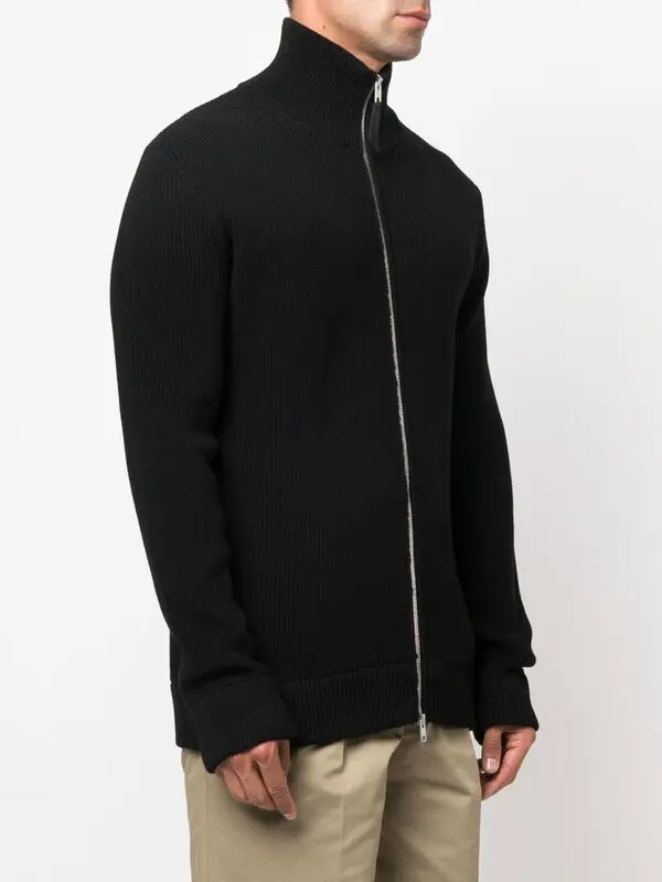 MAISON MARGIELA Ribbed Knit Cardigan With Zip