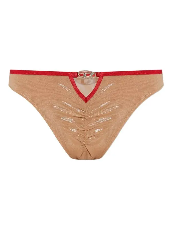 DIESEL® Embellished Logo Ruched Slip - Multicolor