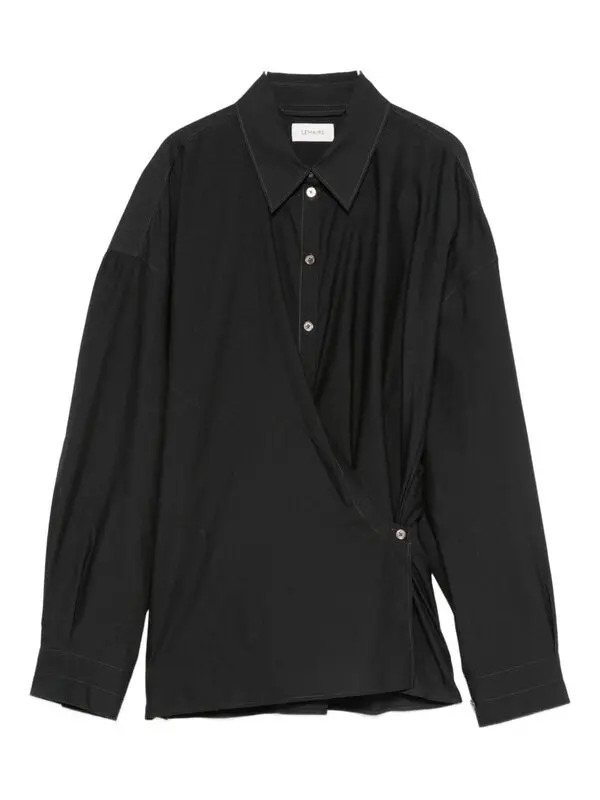 LEMAIRE Cotton And Silk Blend Shirt - Multicolor