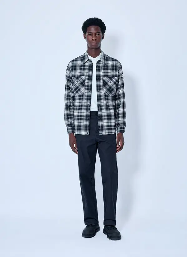 Moncler Check Patterned Cotton Shirt