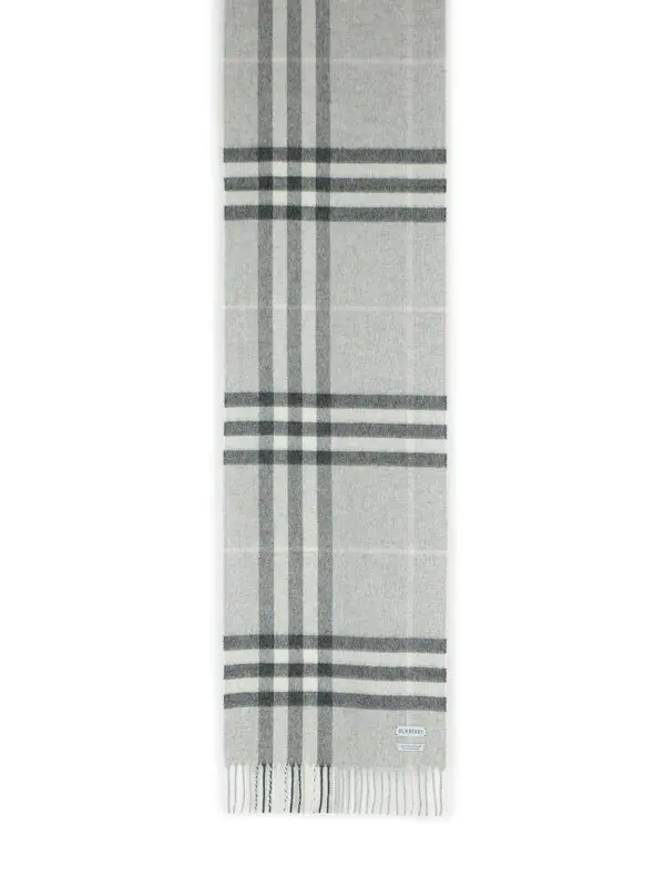 Burberry Mu Giant' Grey Cashmere Scarf