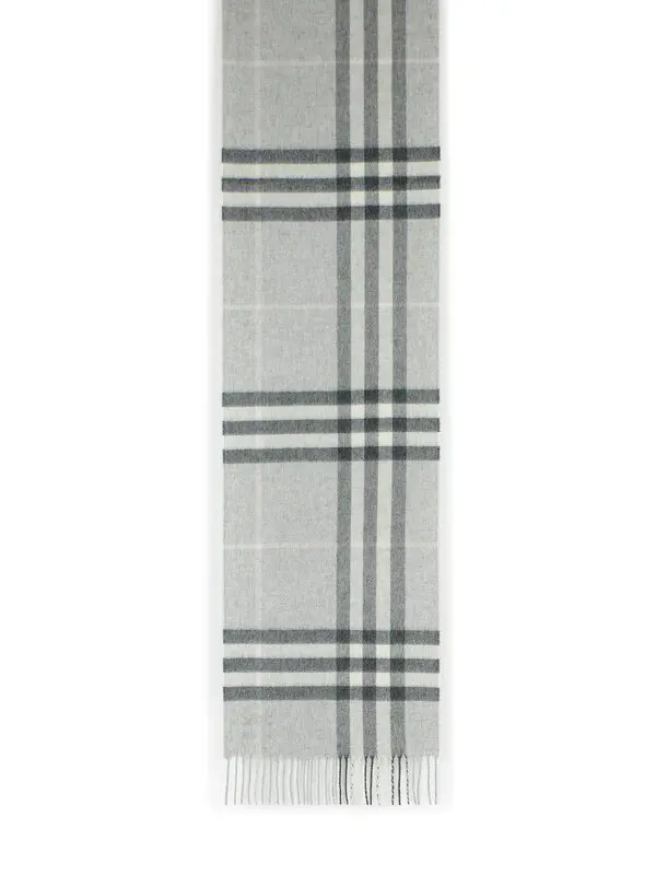 Burberry Mu Giant' Grey Cashmere Scarf