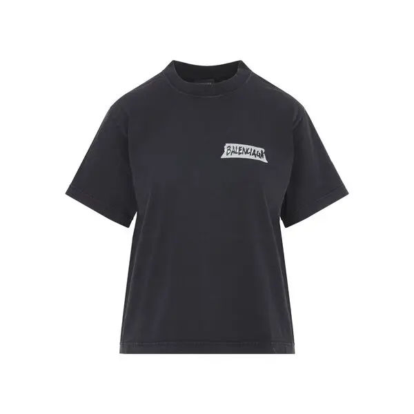 Balenciaga Medium Fit T-shirt - Black