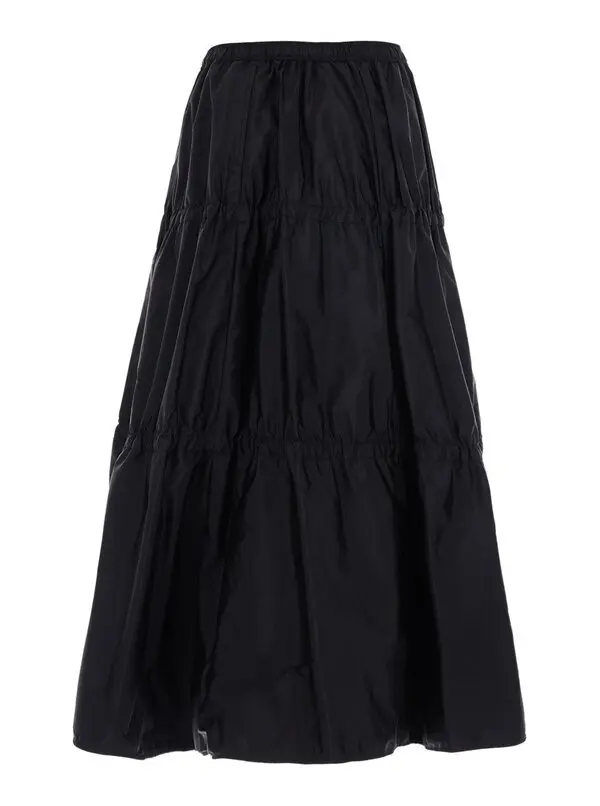 Moncler Tech Fabric Ruffled Midi Skirt - Multicolor