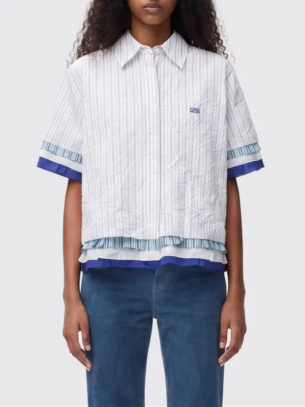 Loewe Striped Cotton Blend Casual Shirt