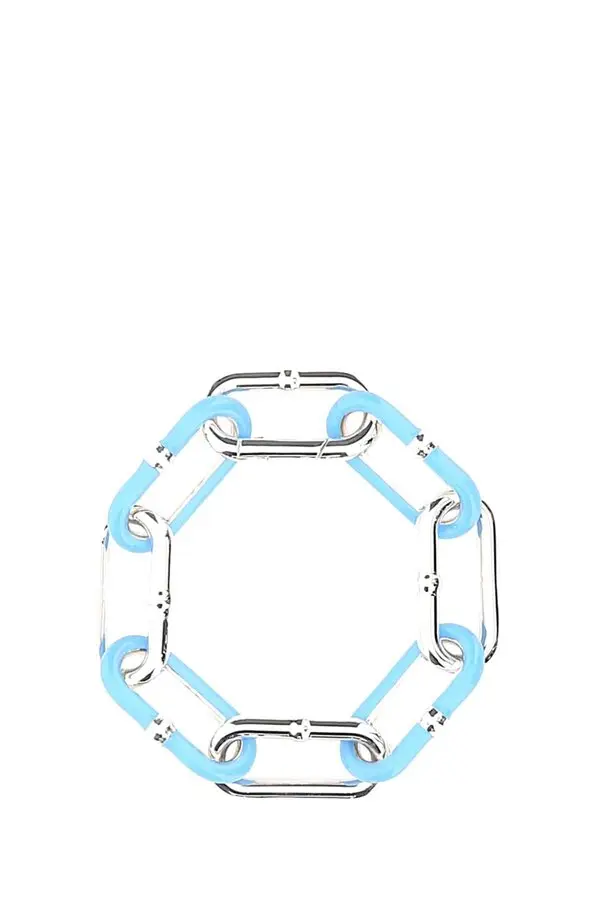 Bottega Veneta Two-tone Silver Chain Bracelet - Multicolor
