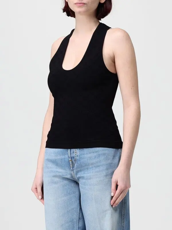 Gucci Viscose Blend Basic Top