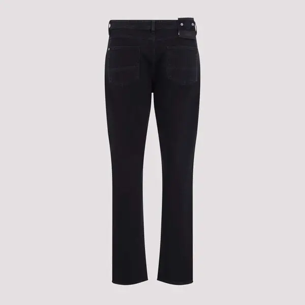 Stone Island Slim Straight-leg Jeans - Black