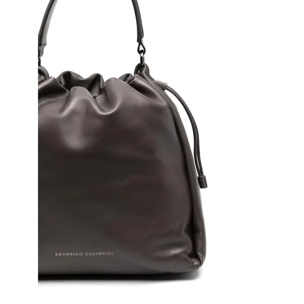 Brunello Cucinelli Grey Bucket Bags