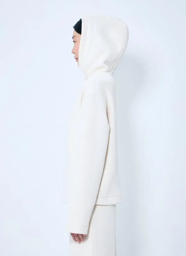Max Mara Logo Embroidery Hooded Sweatshirt