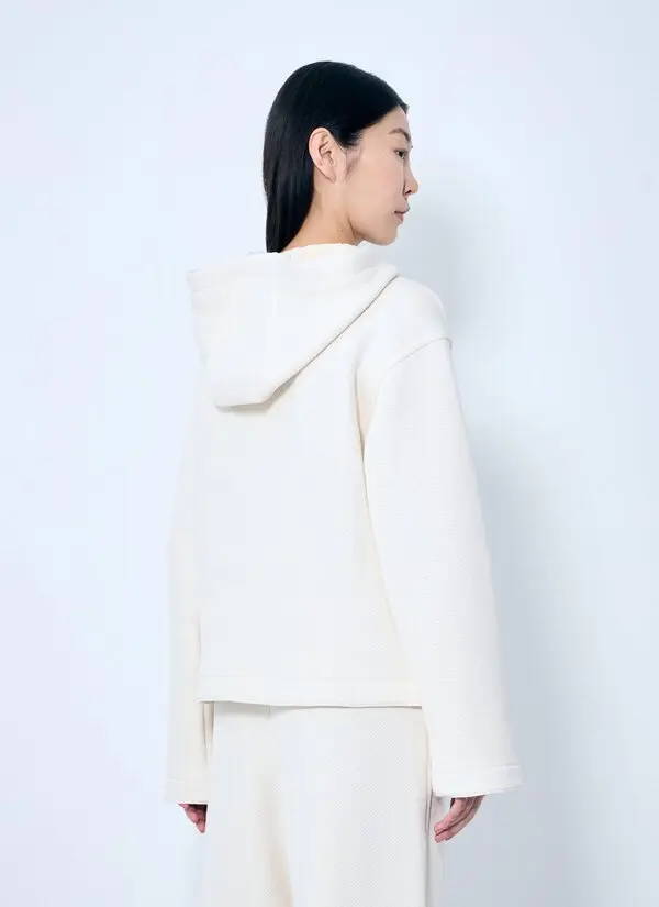Max Mara Logo Embroidery Hooded Sweatshirt