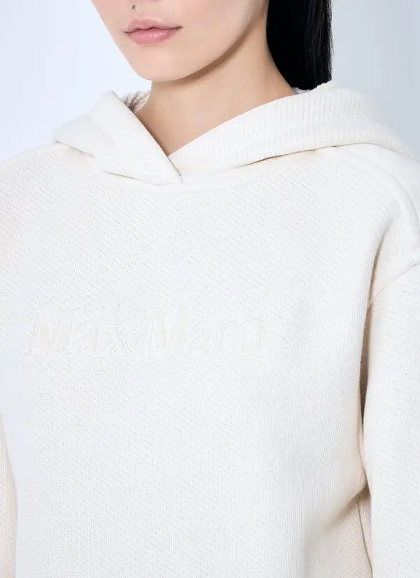Max Mara Logo Embroidery Hooded Sweatshirt