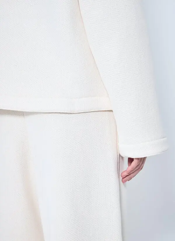 Max Mara Logo Embroidery Hooded Sweatshirt