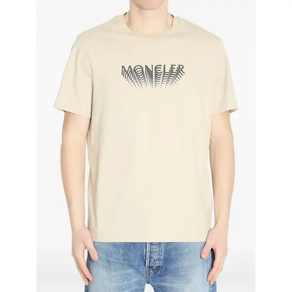 Moncler Neutrals T-shirts & Vests T-shirts