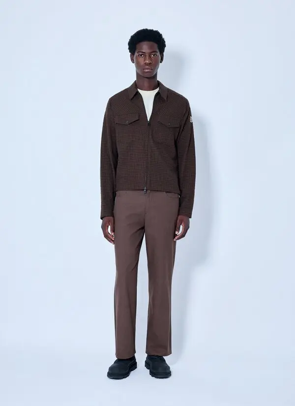 Moncler Checked Zip-up Jacket