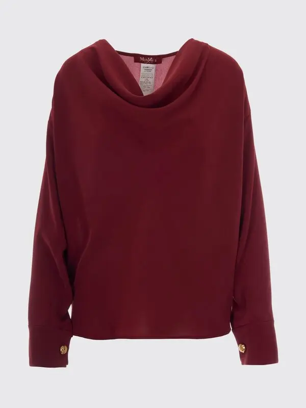 Max Mara Cowl Neck Blouse - Brown