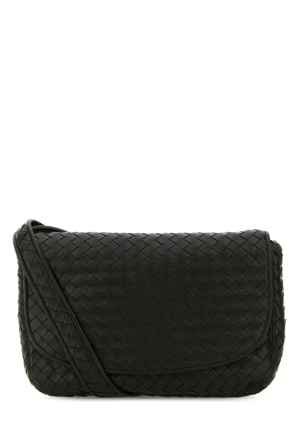Bottega Veneta Dark Leather Crossbody Bag - Green