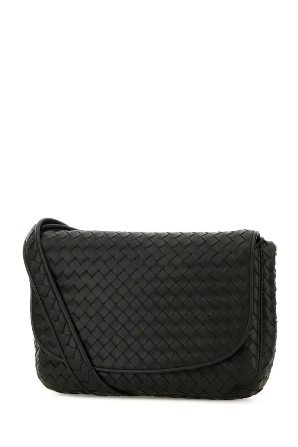 Bottega Veneta Dark Leather Crossbody Bag - Green