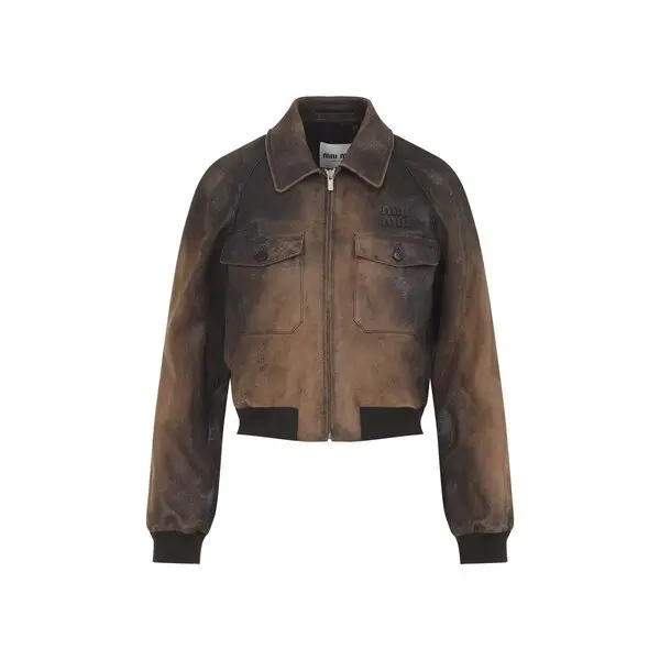 Miu Miu Lamb Leather Jacket