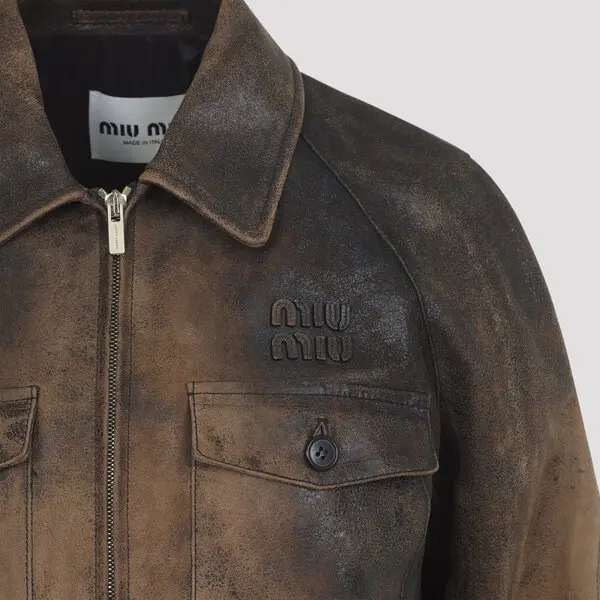 Miu Miu Lamb Leather Jacket