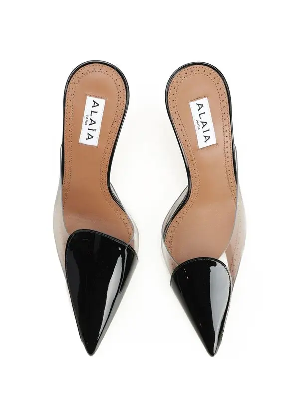 Alaïa Mule In Patent Leather And Pvc