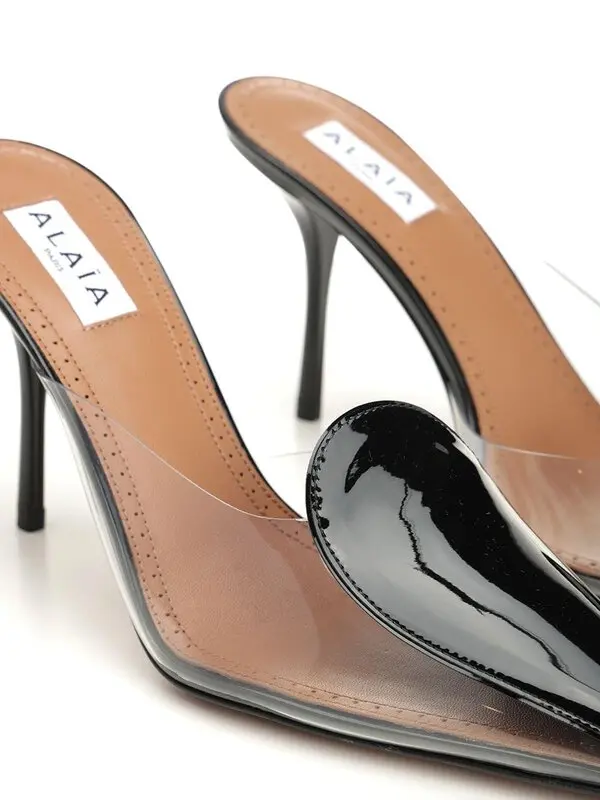 Alaïa Mule In Patent Leather And Pvc