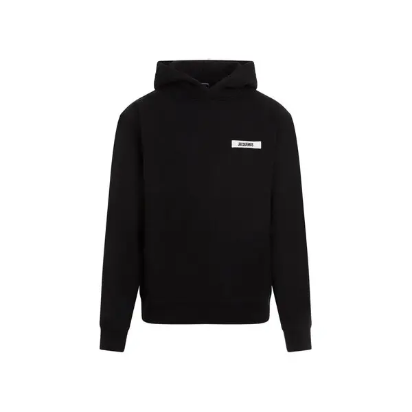 Jacquemus Le Hoodie Gros Grain - Black