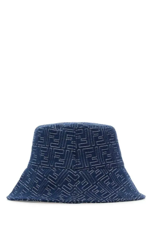 Fendi Embroidered Deim Bucket Hat