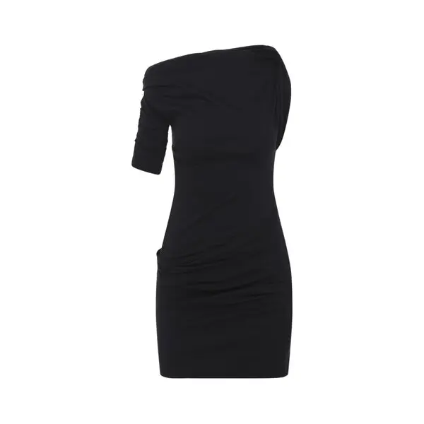 Jacquemus The Drapeado Mini Dress - Black