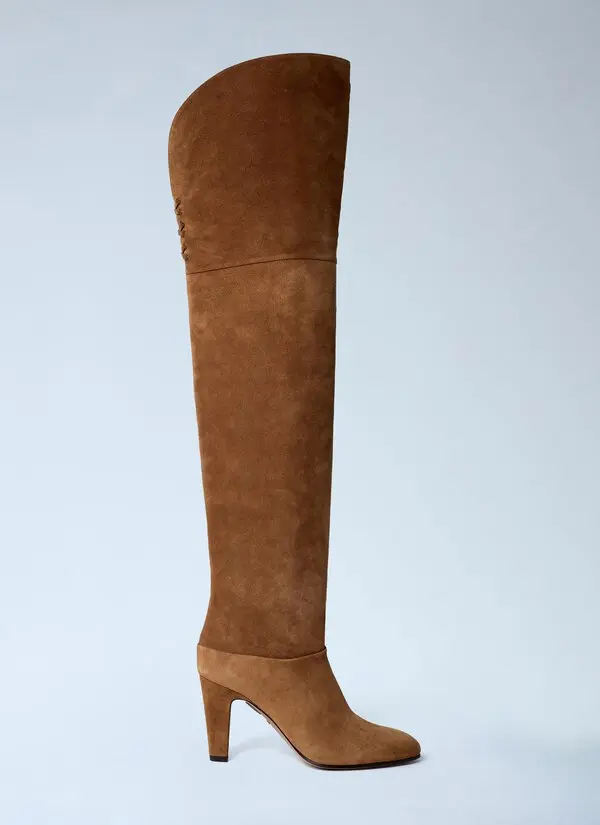 Chloé Eve Thigh-high Boots - Brown