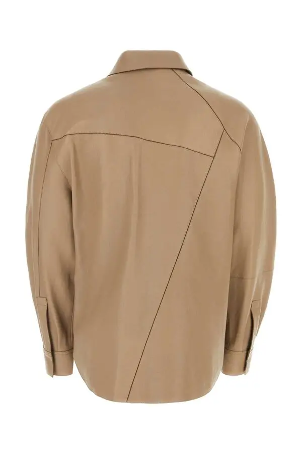 Loewe Dove Grey Leather Shirt
