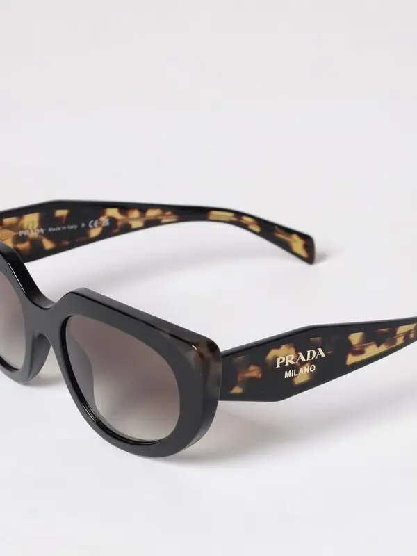 Prada Animal Print Acetate Cat-eye Sunglasses