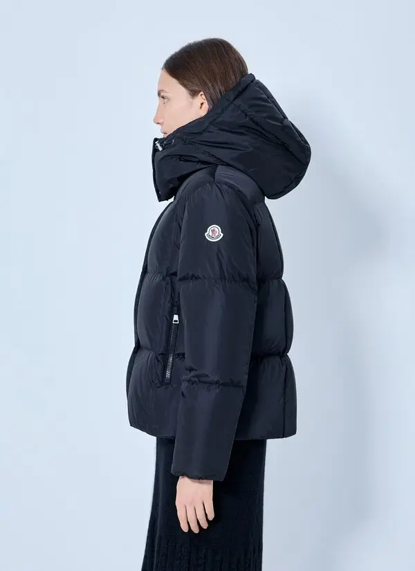 Moncler Castlenew Hooded Down Jacket - Black