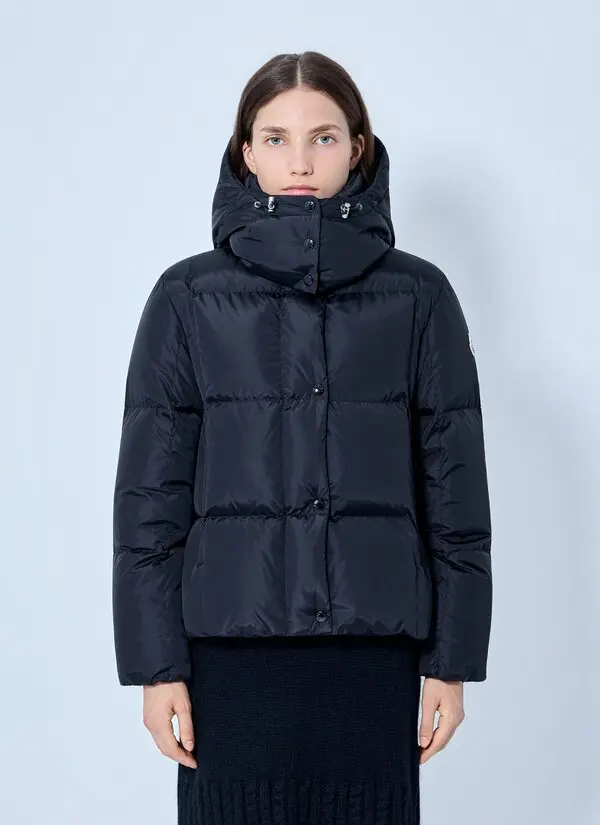 Moncler Castlenew Hooded Down Jacket - Black