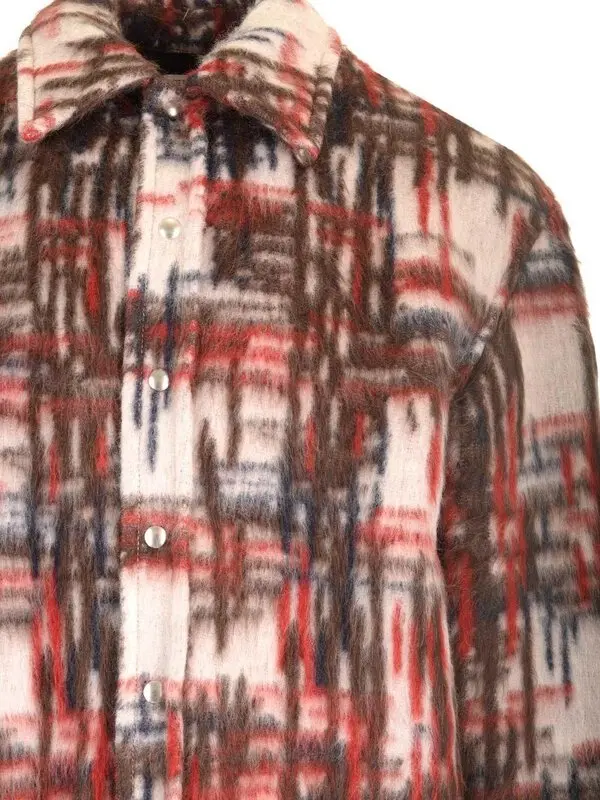 Bottega Veneta Brushed Alpaca Overshirt - Multicolor