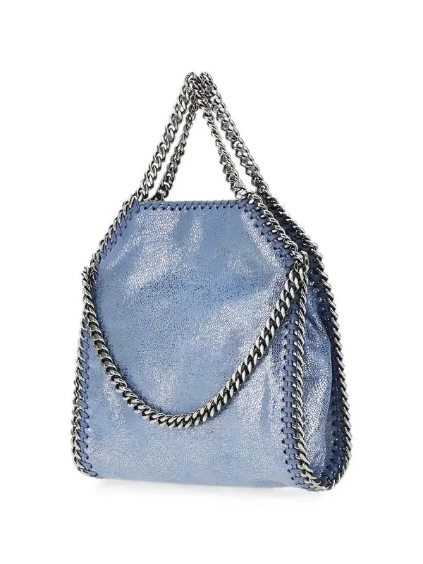 Stella McCartney Metallic Falabella Tote Bag - Blue