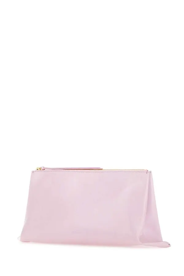 JIL SANDER Pastel Leather Medium Clutch