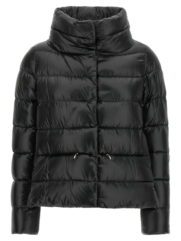 Herno Wide Neck Down Jacket - Black