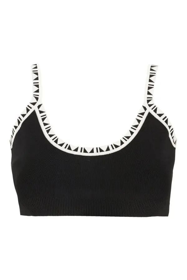 Versace Knit Crop Tank Top - Multicolor