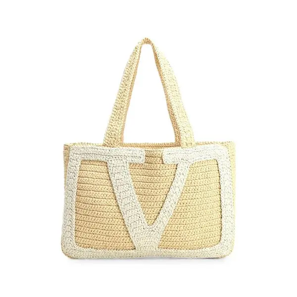 Valentino Garavani Neutrals Tote Bags - Cream