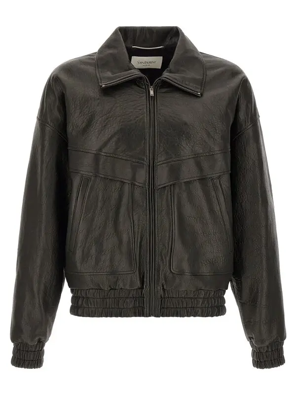 Saint Laurent Bubble Leather Jacket