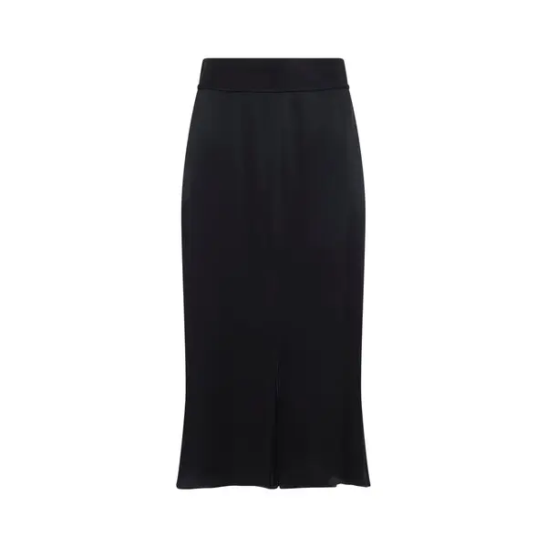 MAISON MARGIELA Satin Midi Skirt - Black