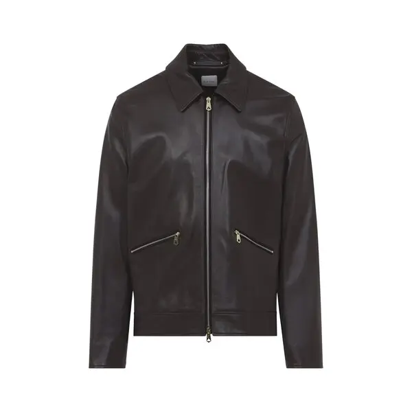 Paul Smith Regular Fit Leather Jacket