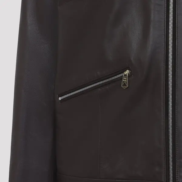 Paul Smith Regular Fit Leather Jacket